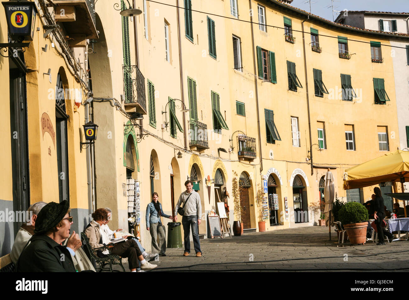 At Piazza dell Anfiteatro Amphitheatre, is an oval piazza built on the ...