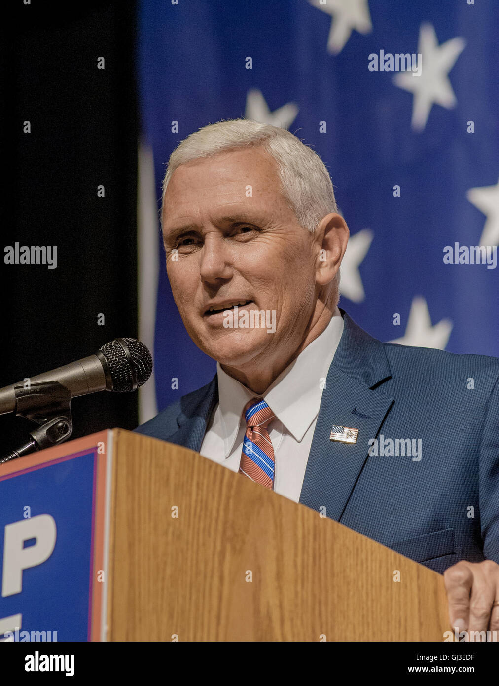 Council Bluffs, Iowa, USA, 8th August, 2016 Republican Vice President ...