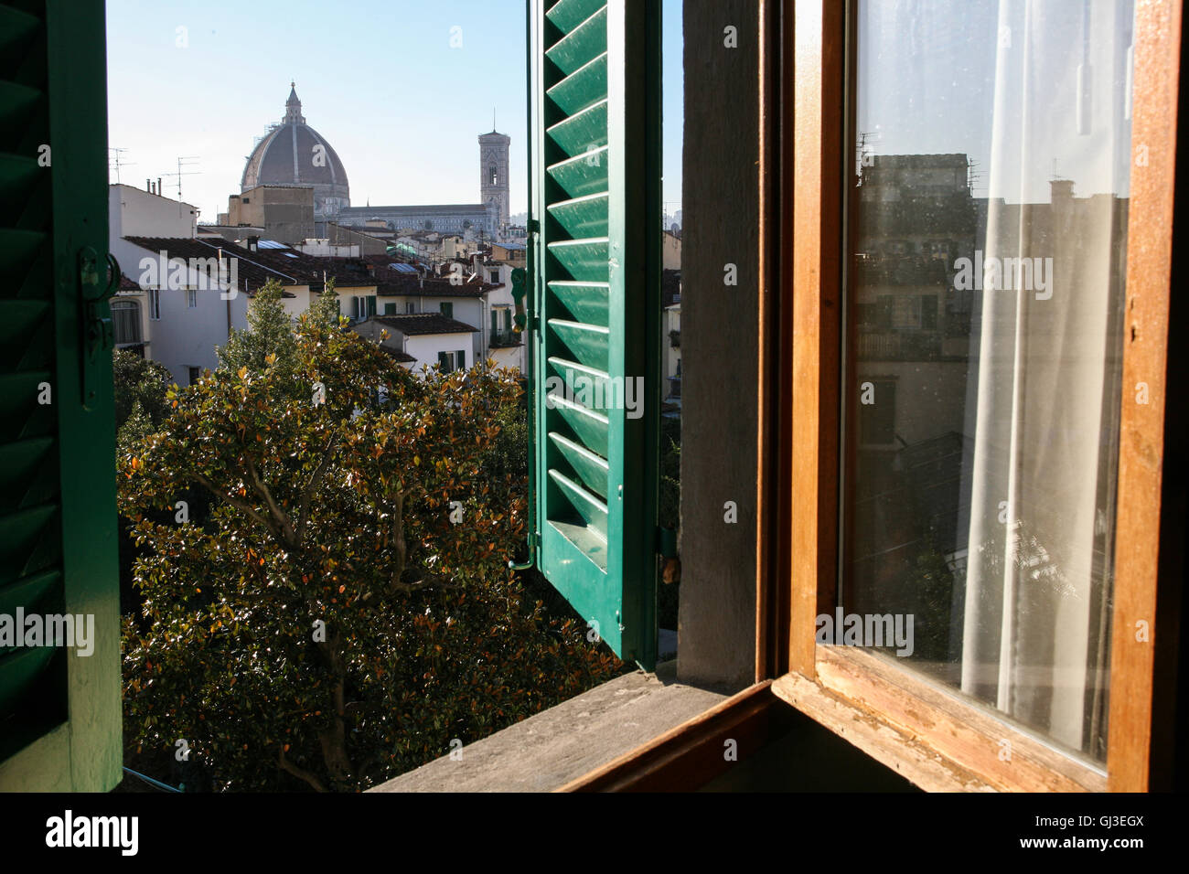 Room with a view. The Duomo can be seen from this hotel window ...