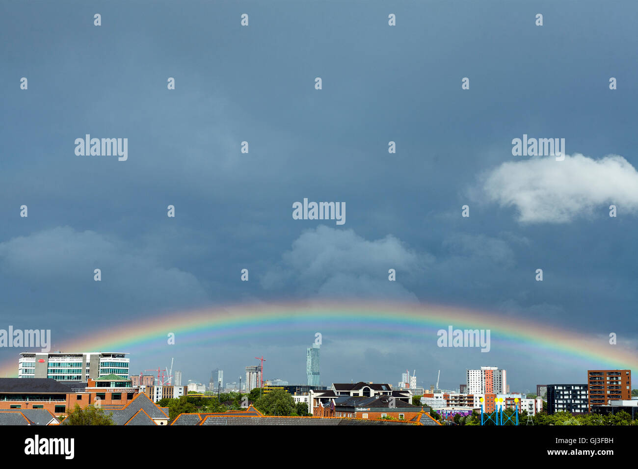 Manchester from salford quays hi-res stock photography and images - Alamy
