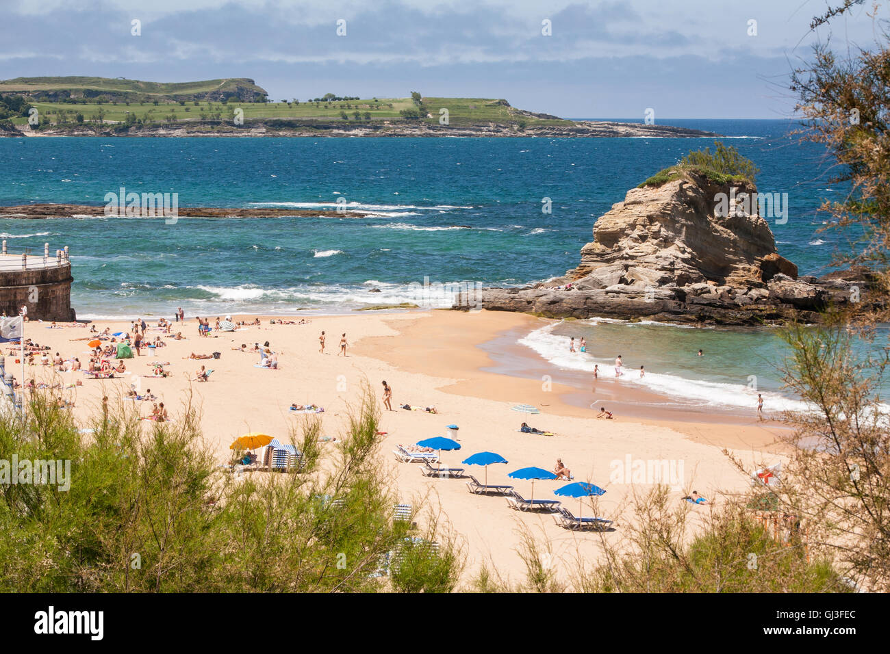 Santander Harbour,Santander Beach,Cantabria,Spain.Santander beach PLAYA ...
