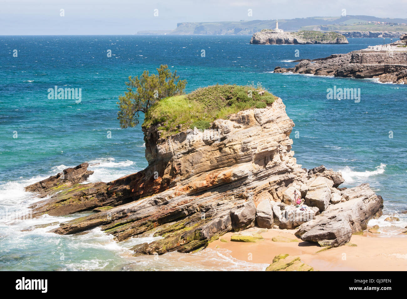 Santander Harbour,Santander Beach,Cantabria,Spain.Santander beach PLAYA ...