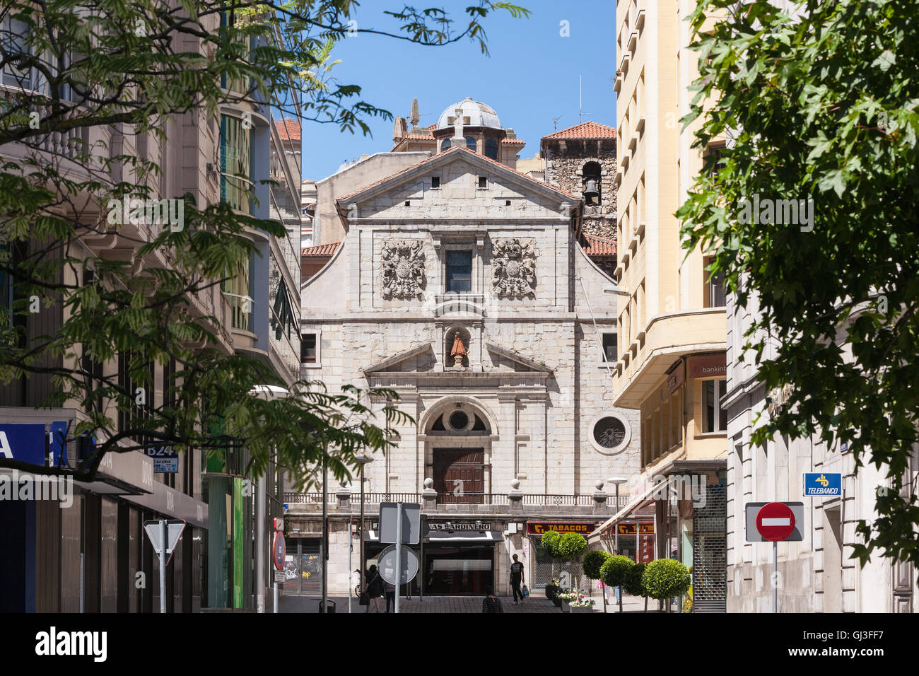 Church In Centre Of Santander High Resolution Stock Photography and ...