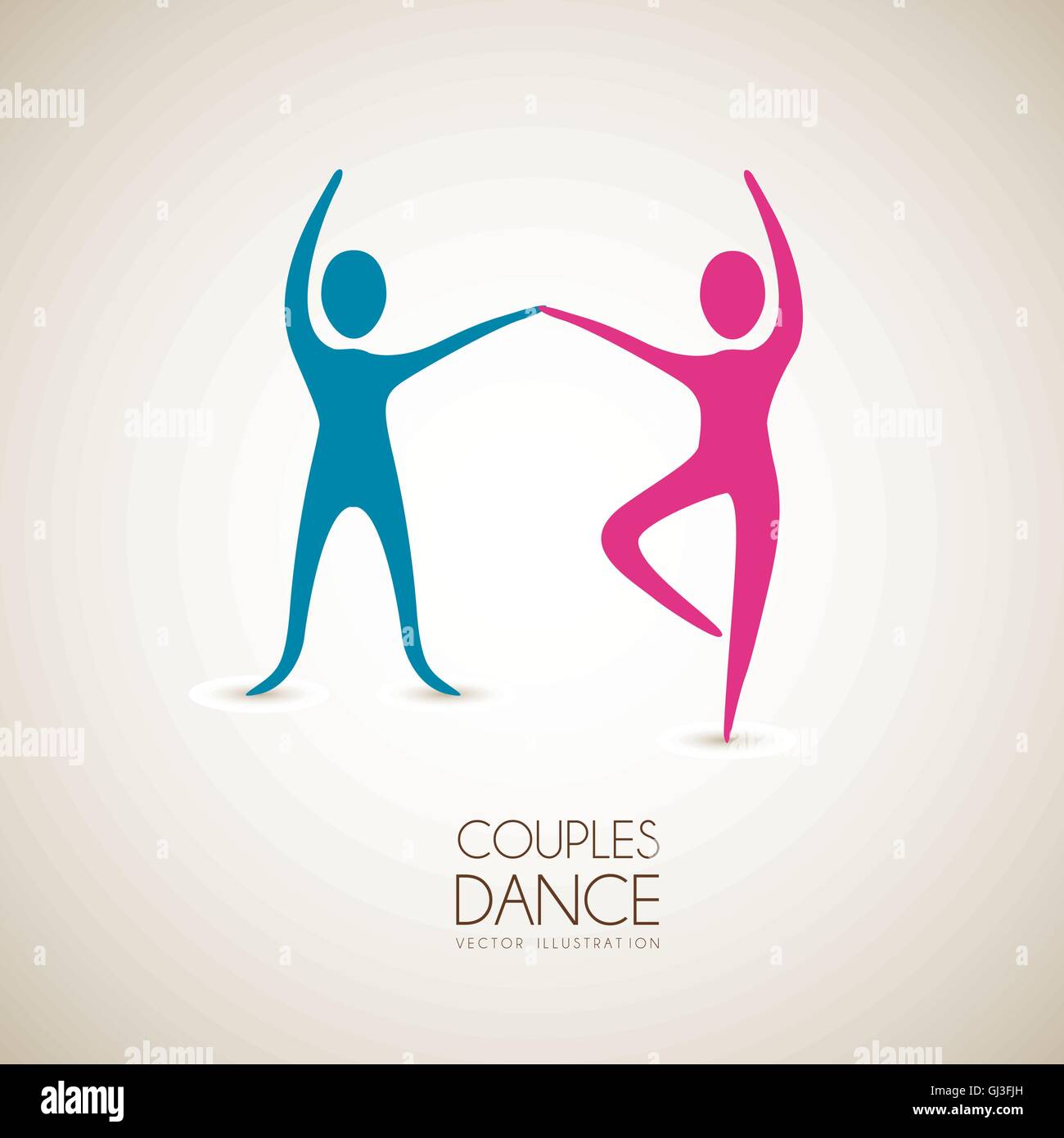 Illustration of couples dance positions vector illustration Stock ...