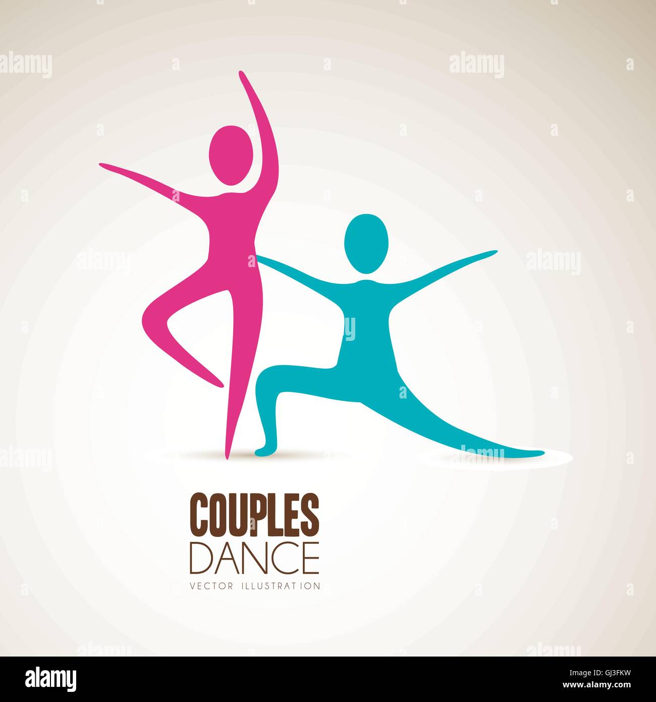 Illustration of couples dance positions vector illustration Stock ...