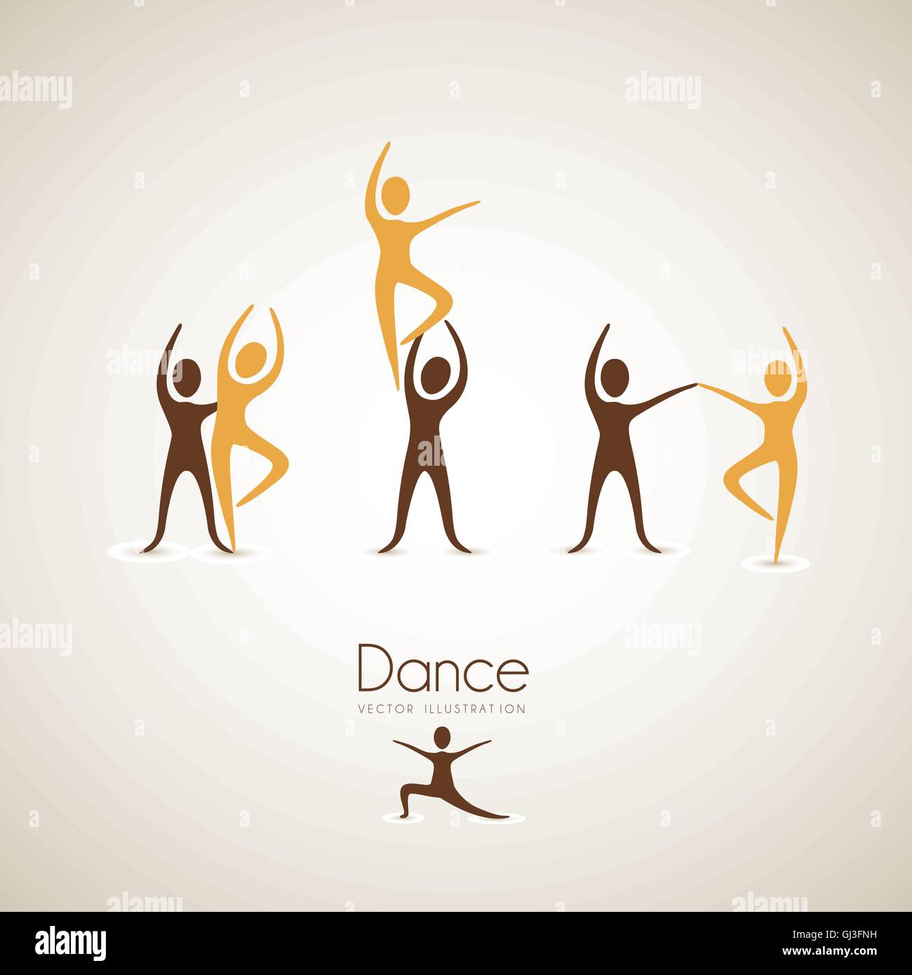Illustration of couples dance positions vector illustration Stock ...