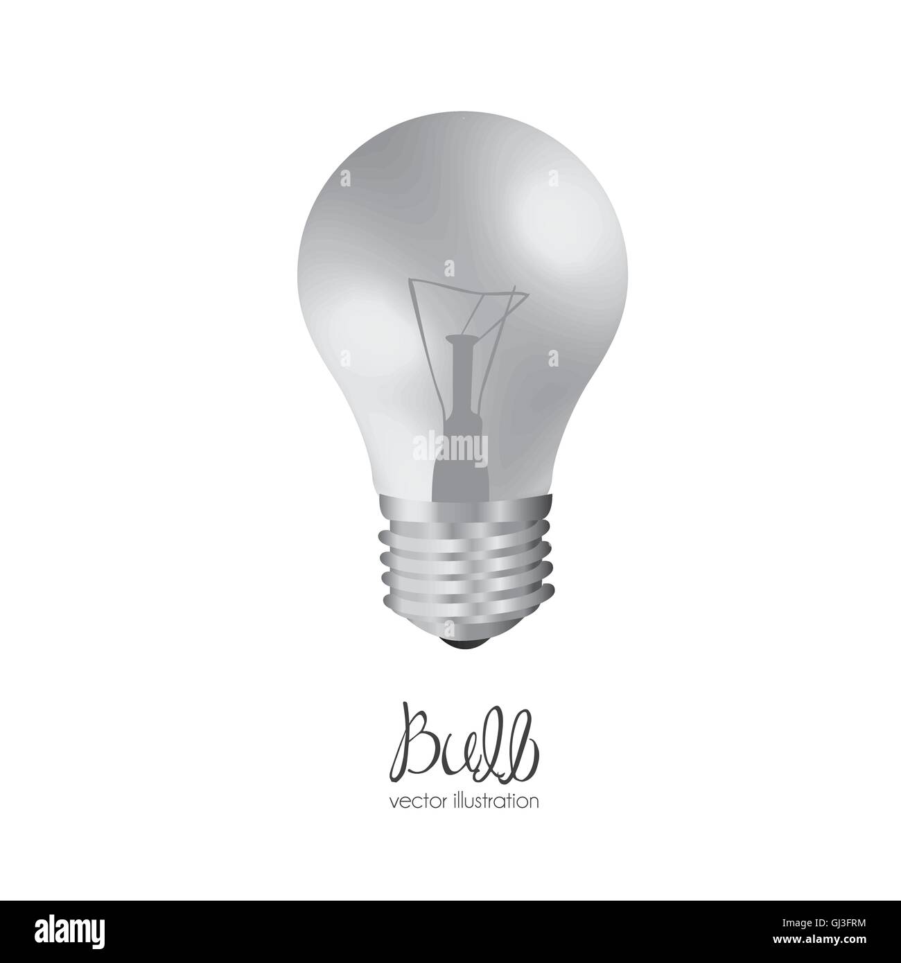 illustration of bulb isolated on white background vector illustr Stock ...
