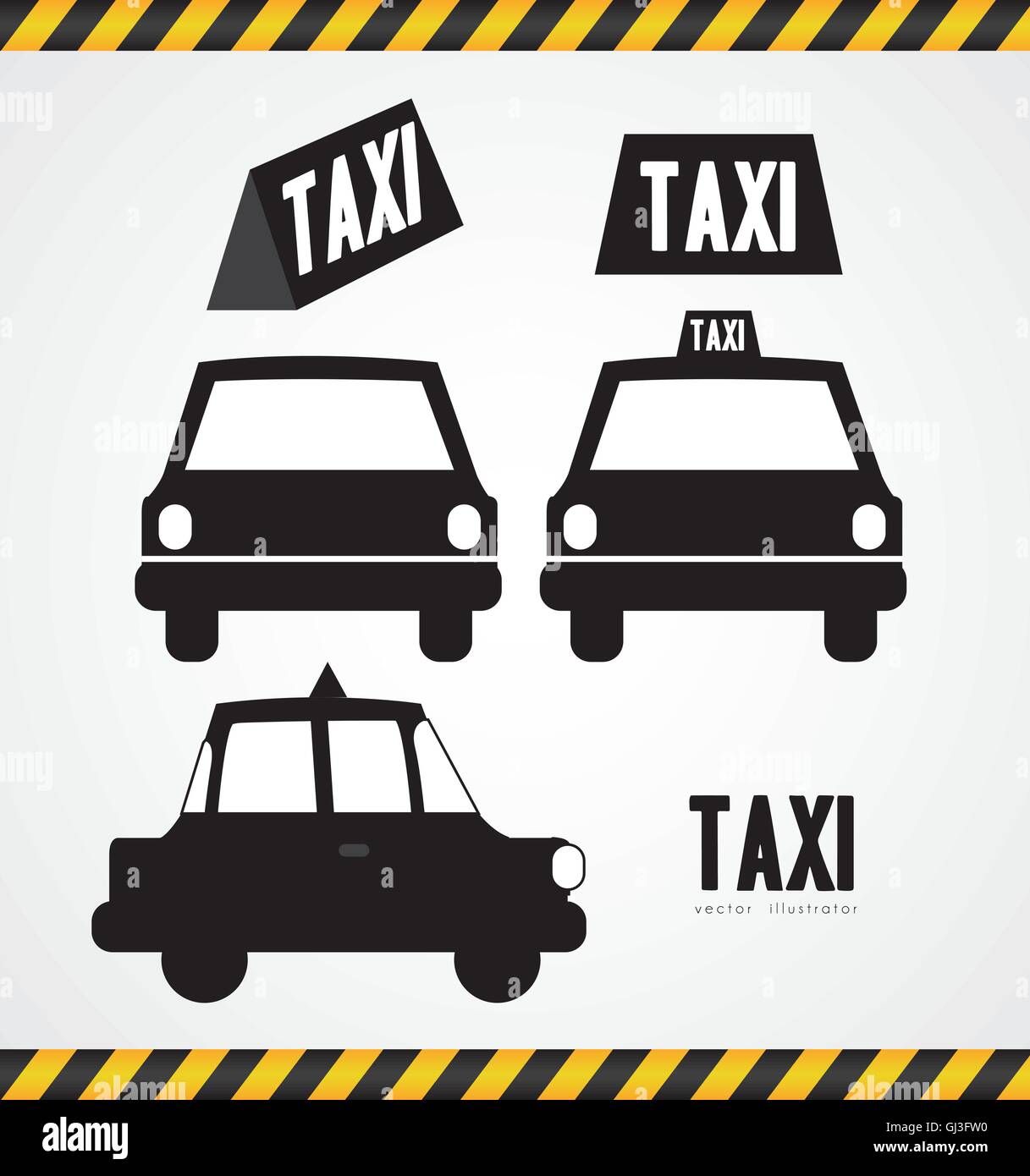 taxi silhouette isolated on white background vector illustration Stock ... taxi silhouette isolated on white background vector illustration Stock ...