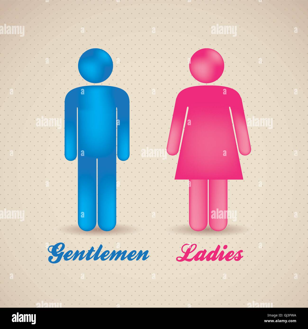 illustration of lady and gentleman vector illustration Stock Vector ...