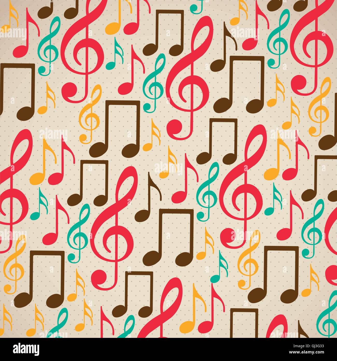 Illustration of musical notes pattern music sound vector illust Stock ...
