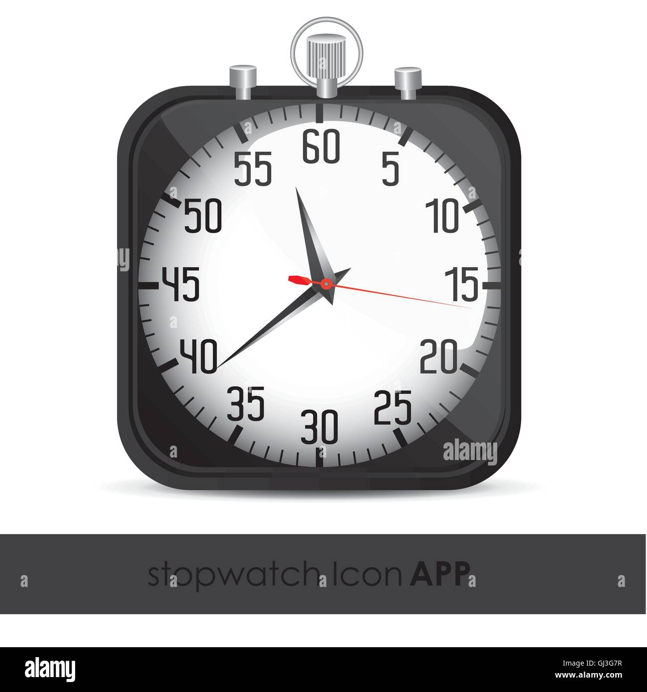 illustration of the application icon timed vector illustration Stock ...