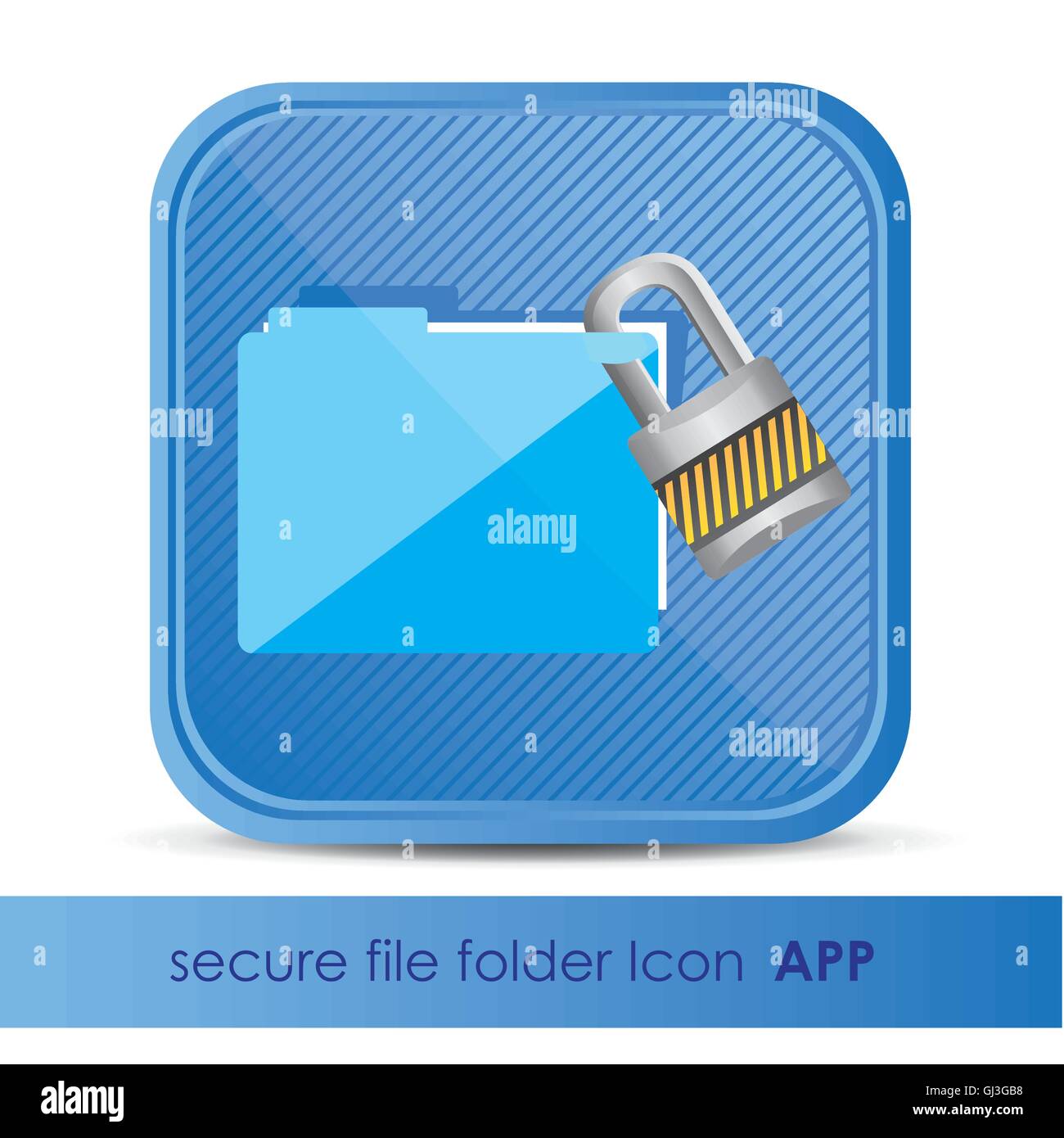 illustration of icon folder for application security data securi Stock ...