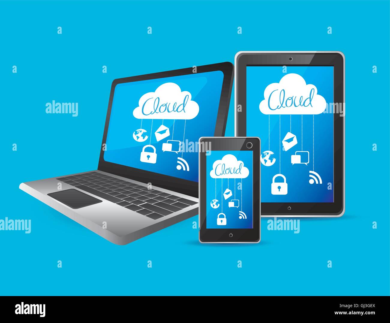 Communications infrastructure concept Stock Vector Images - Alamy