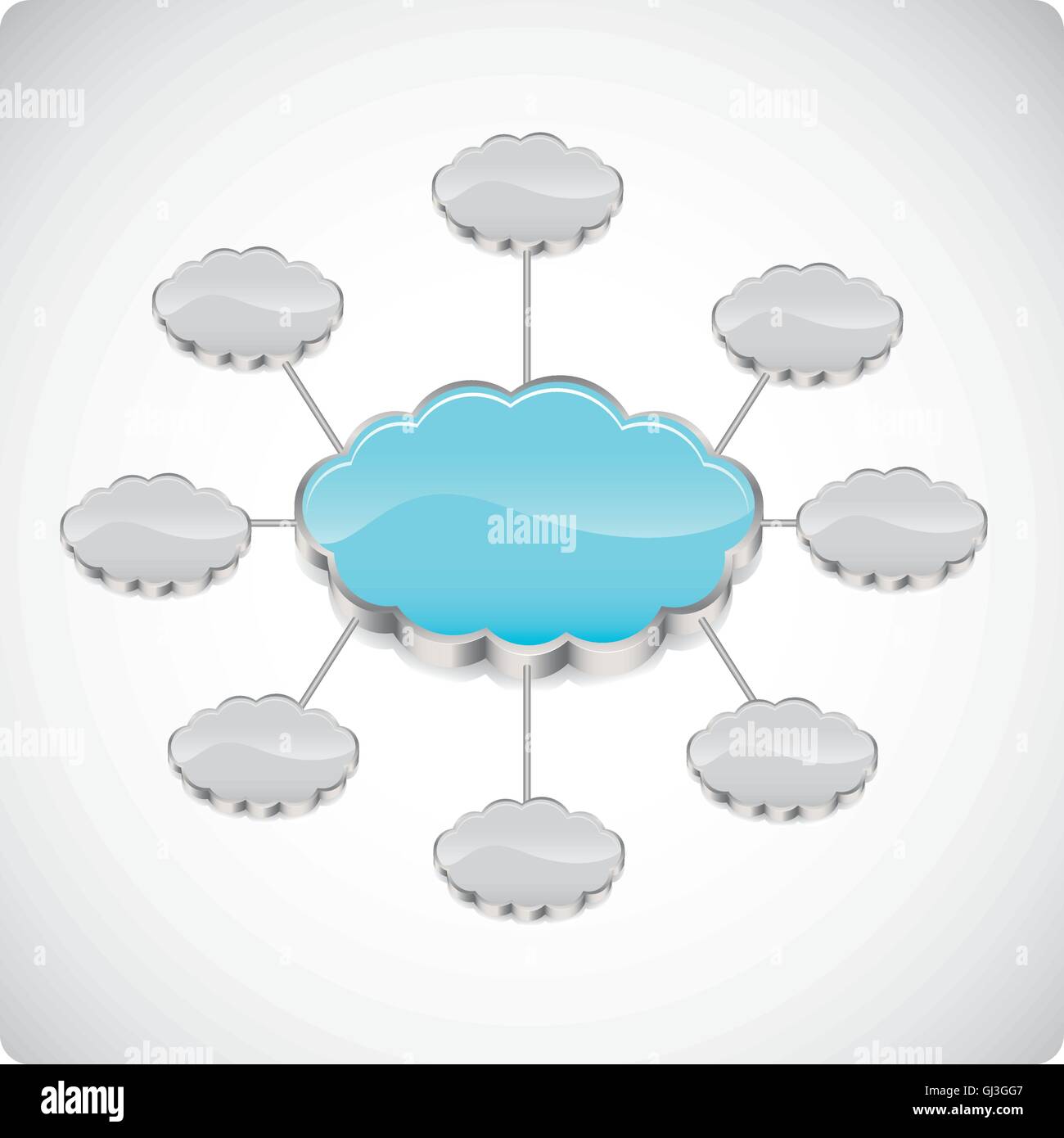 illustration of cloud computers and communications technology ve Stock Vector Image & Art - Alamy