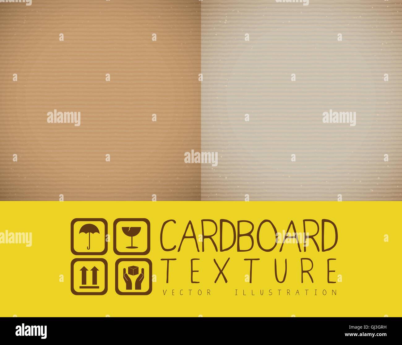 Illustration of textured cardboard corrugated cardboard vector i Stock ...