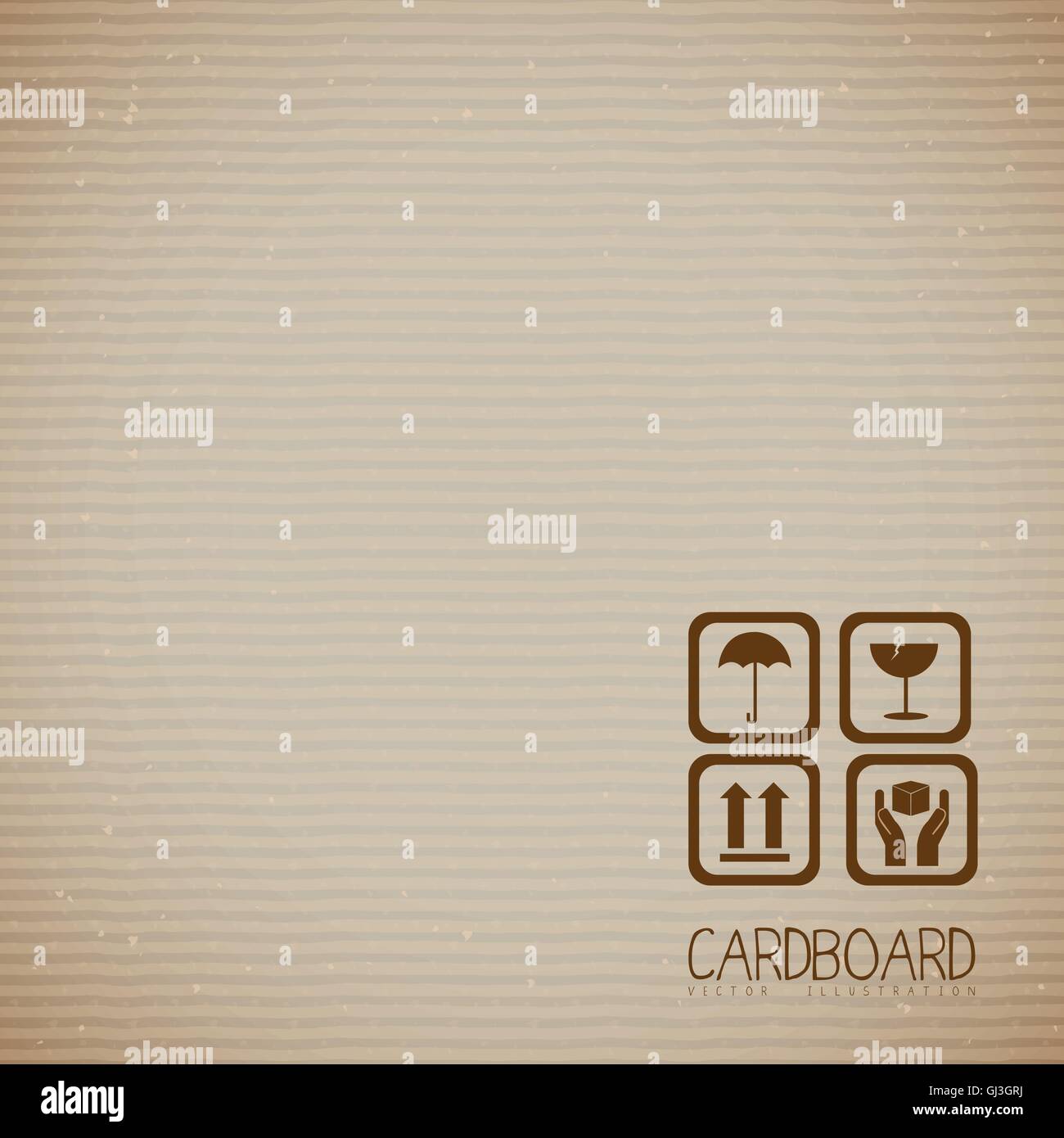 Illustration of textured cardboard corrugated cardboard vector i Stock ...