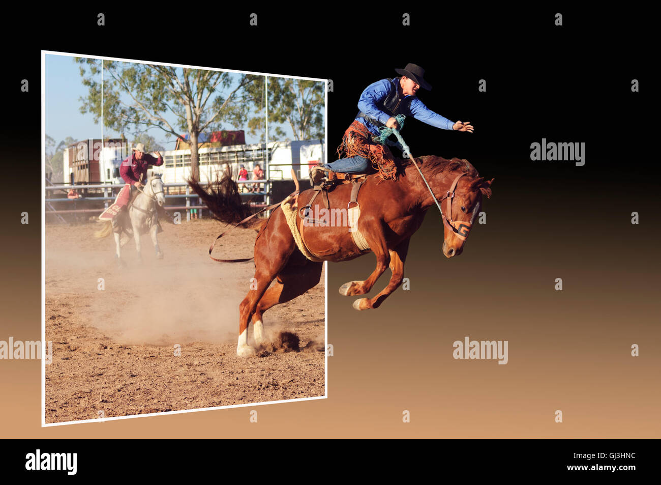 Out of Frame Collinsville Rodeo, Queensland, QLD, Australia Stock Photo ...