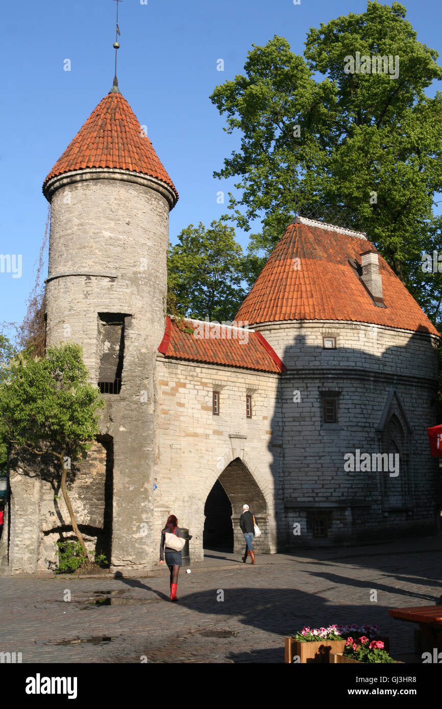Viru Gate, which is at the eastern section of the city wall and ...