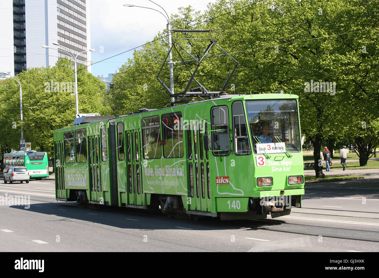 Tallinn city tram hi-res stock photography and images - Alamy