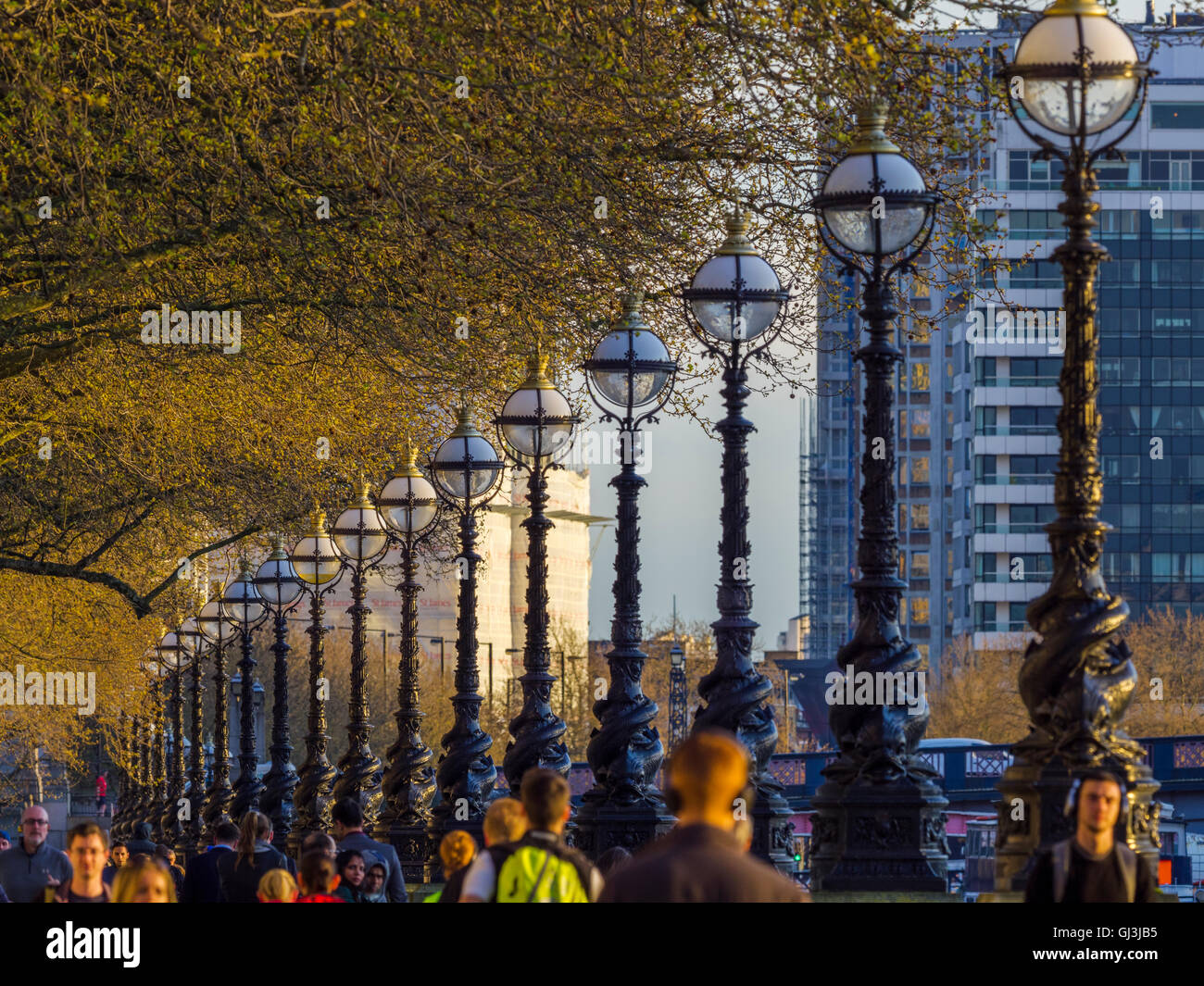 The Queen's Walk, London England Stock Photo - Alamy