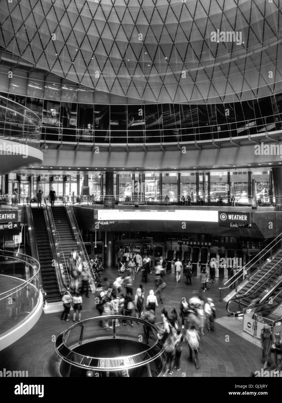 Fulton Center, train station, New York downtown Stock Photo - Alamy