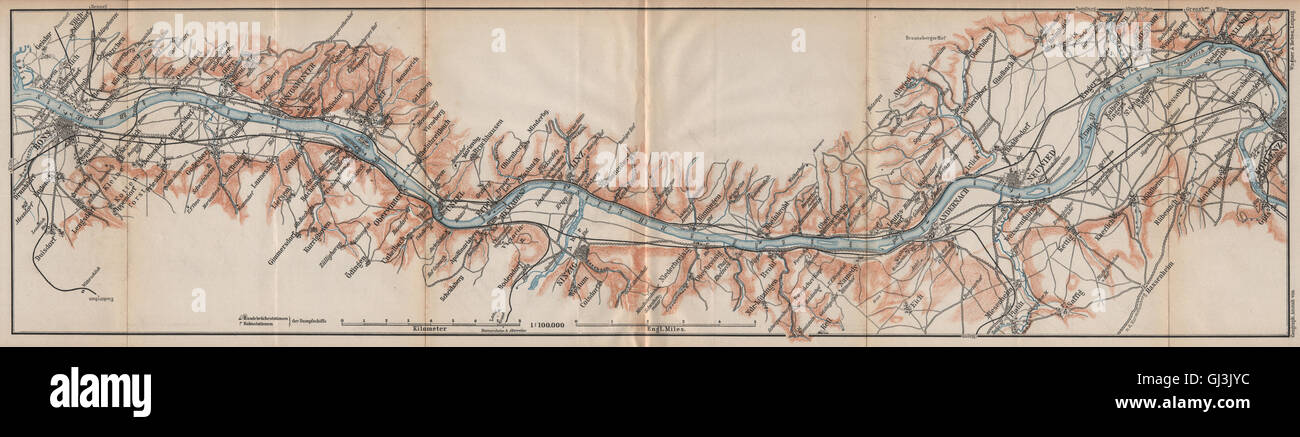 Koblenz map hi-res stock photography and images - Alamy