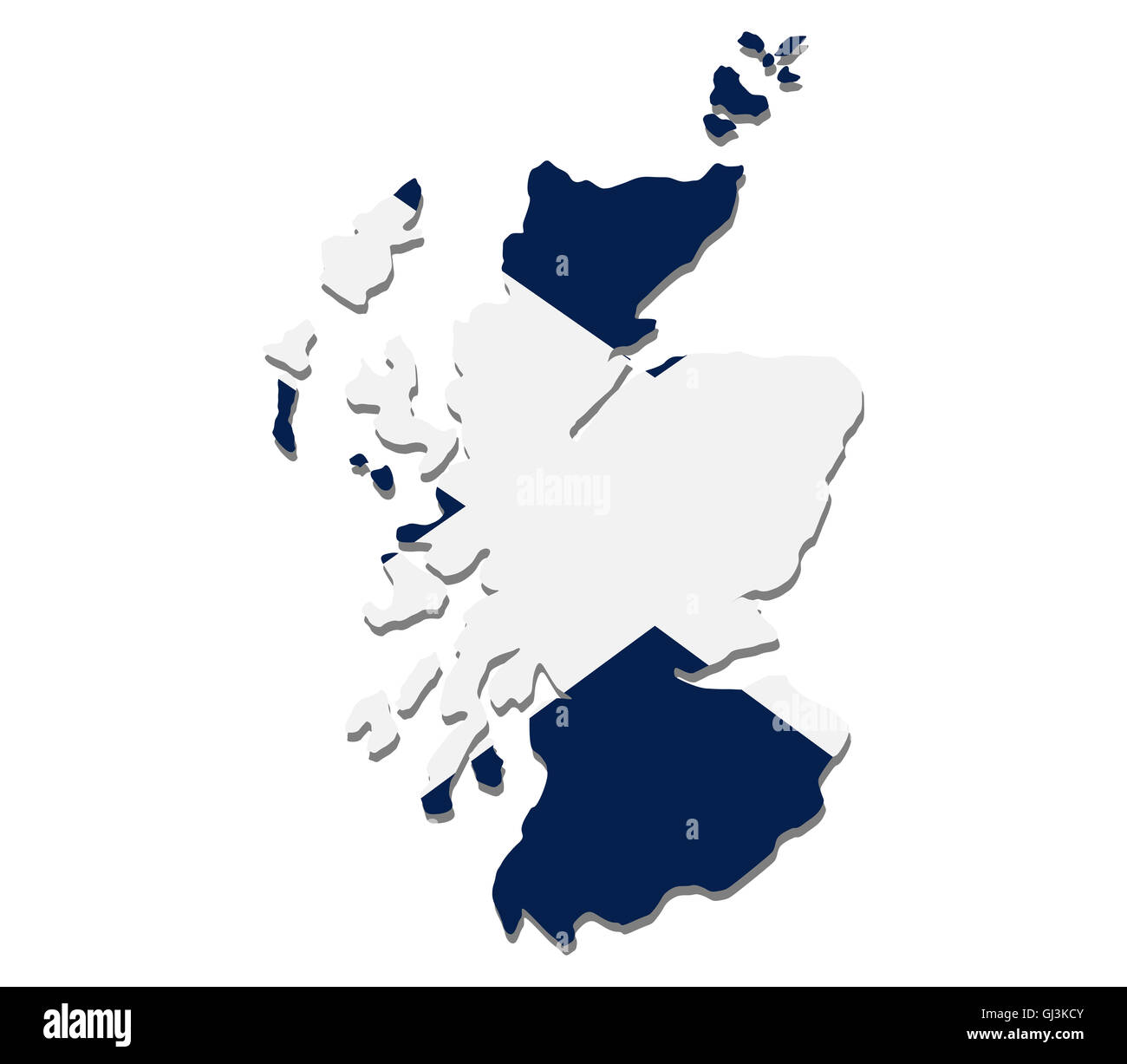 Map of glasgow scotland Cut Out Stock Images & Pictures - Alamy