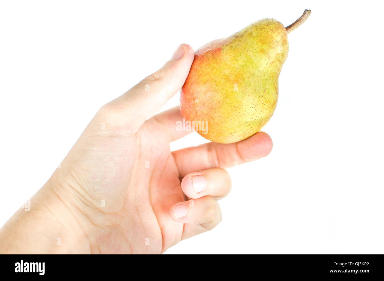 hand pear isolated Stock Photo - Alamy