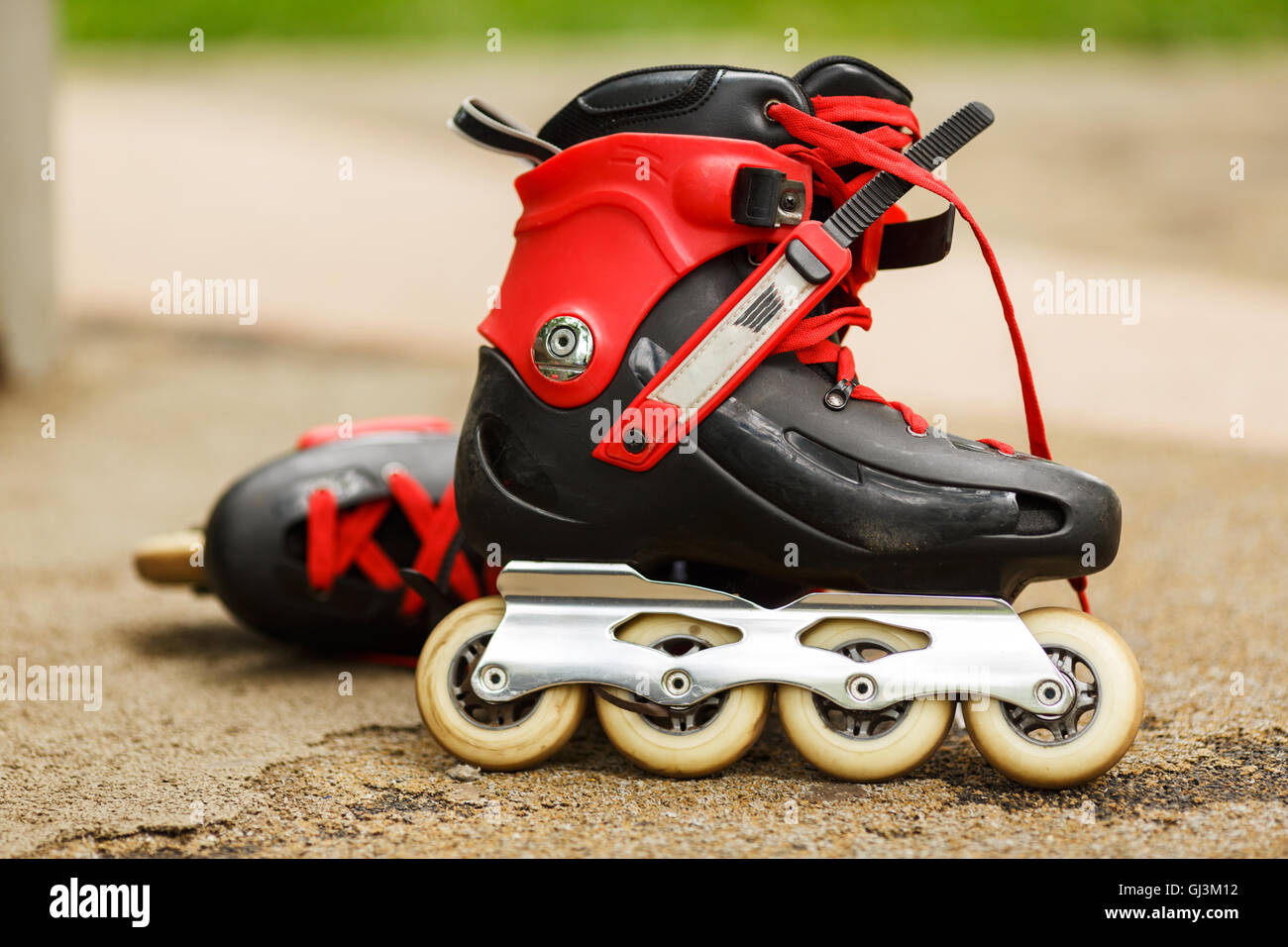 Roller and red blades hi-res stock photography and images - Alamy