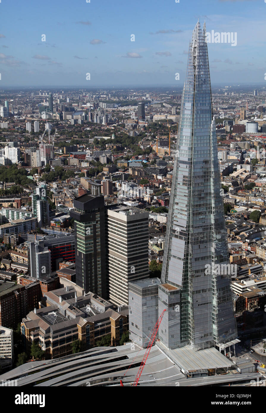 aerial view of the Shard in London, UK Stock Photo - Alamy