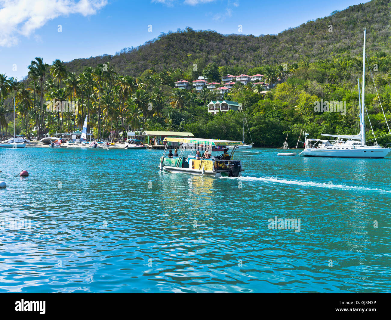dh Marigot Harbour ST LUCIA CARIBBEAN Caribbean water taxi ferry Dr ...