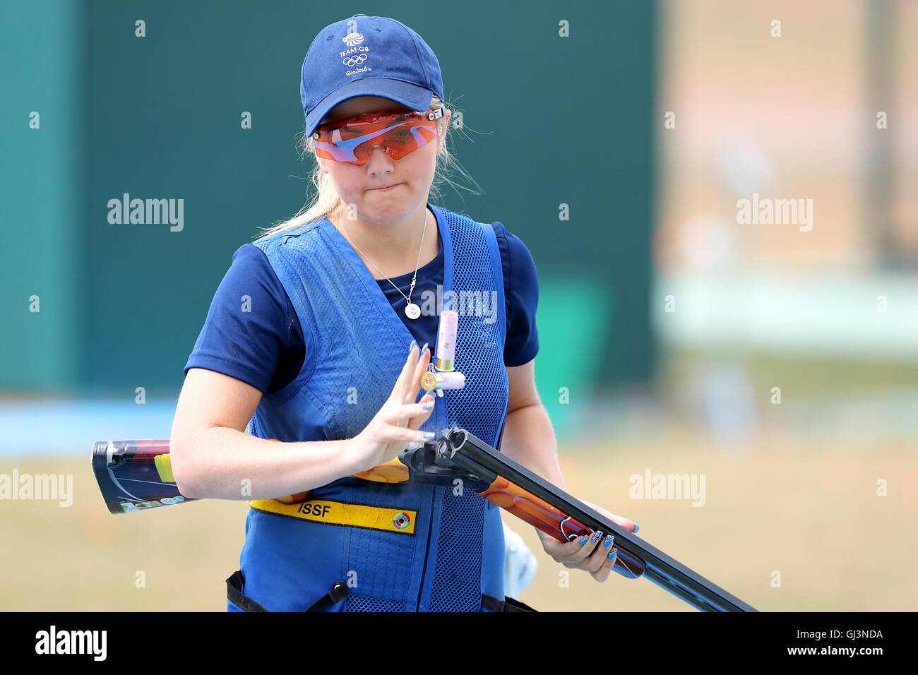 Great Britain's Amber Hill competes in the Women's Skeet Qualification ...