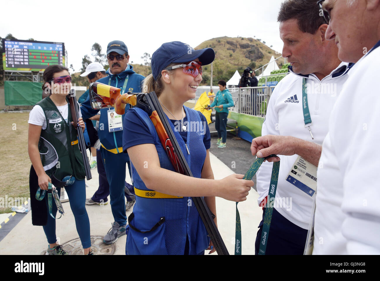 Great Britain's Amber Hill during the Women's Skeet Qualification at ...
