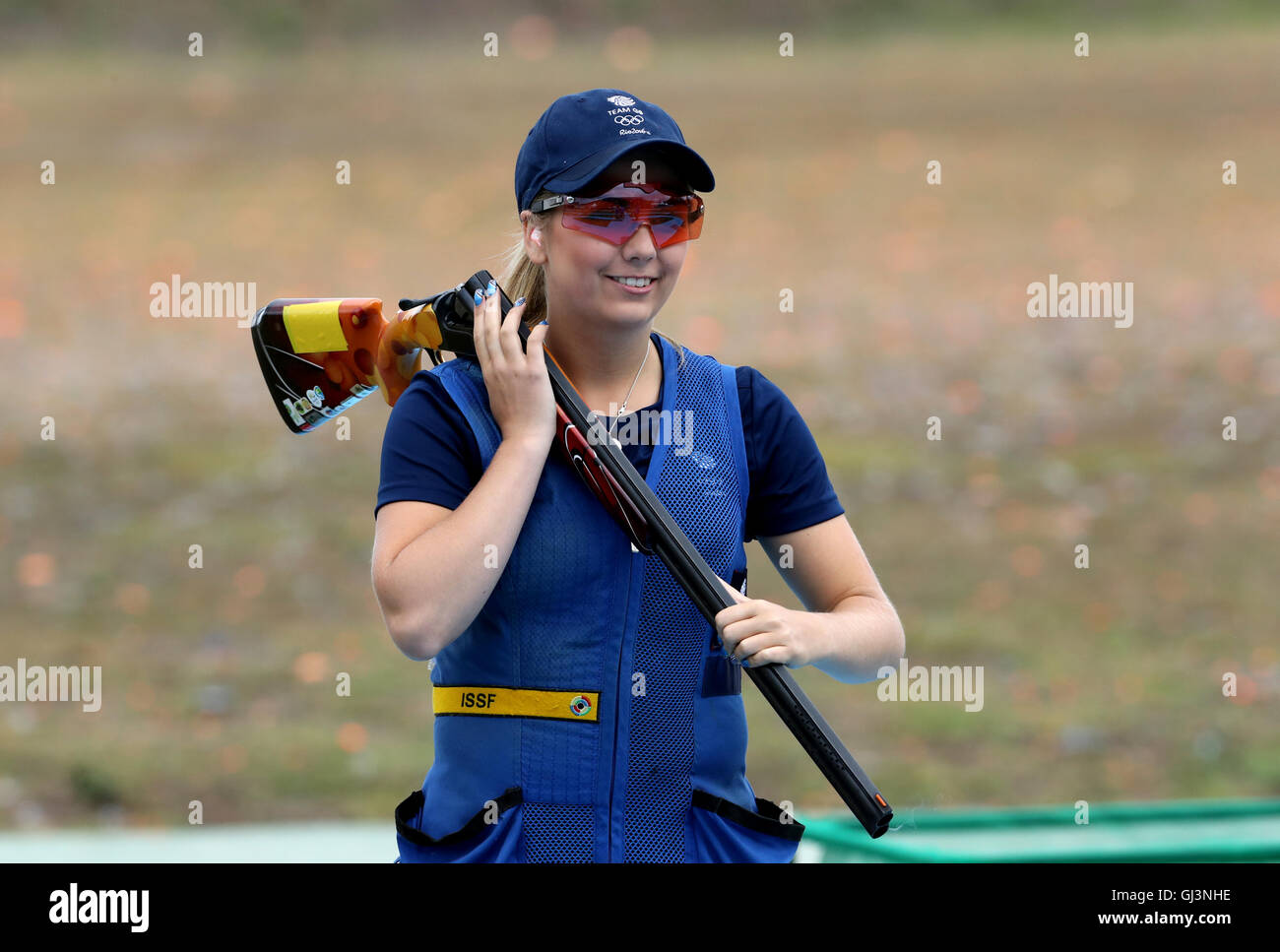 Great Britain's Amber Hill during the Women's Skeet Qualification at ...
