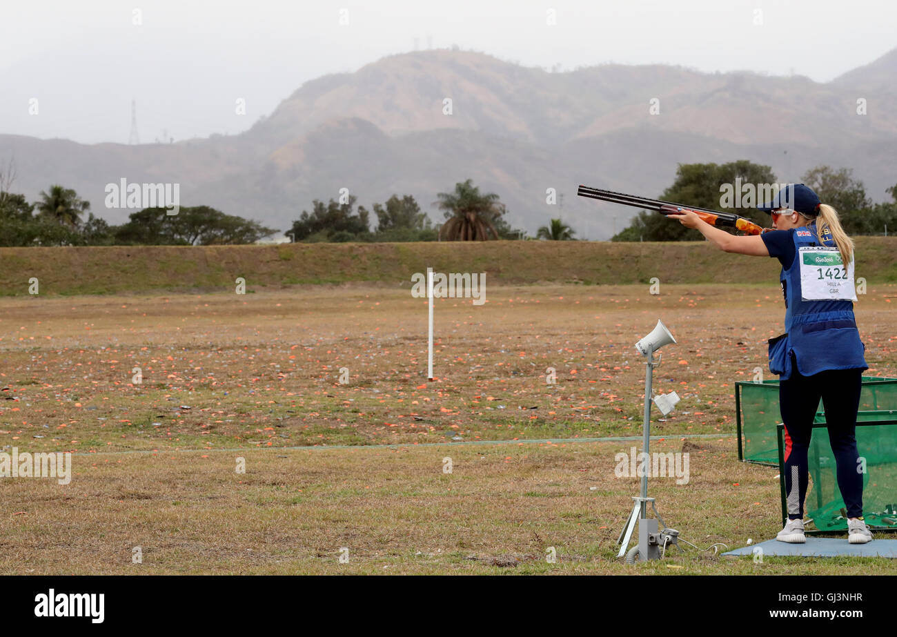 Great Britain's Amber Hill during the Women's Skeet Qualification at ...
