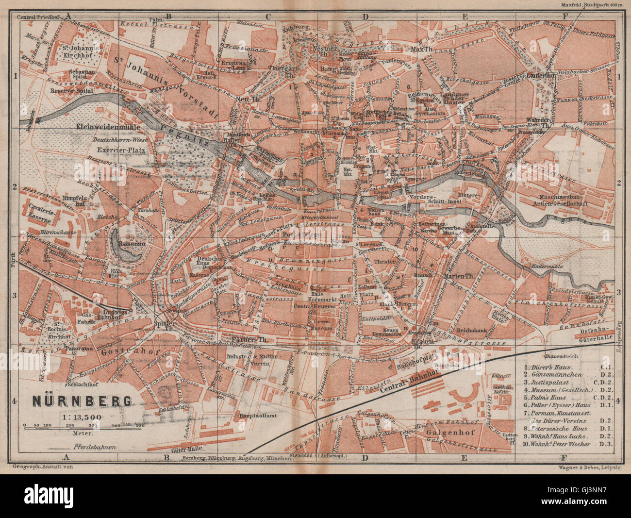Map of nurnberg hi-res stock photography and images - Alamy