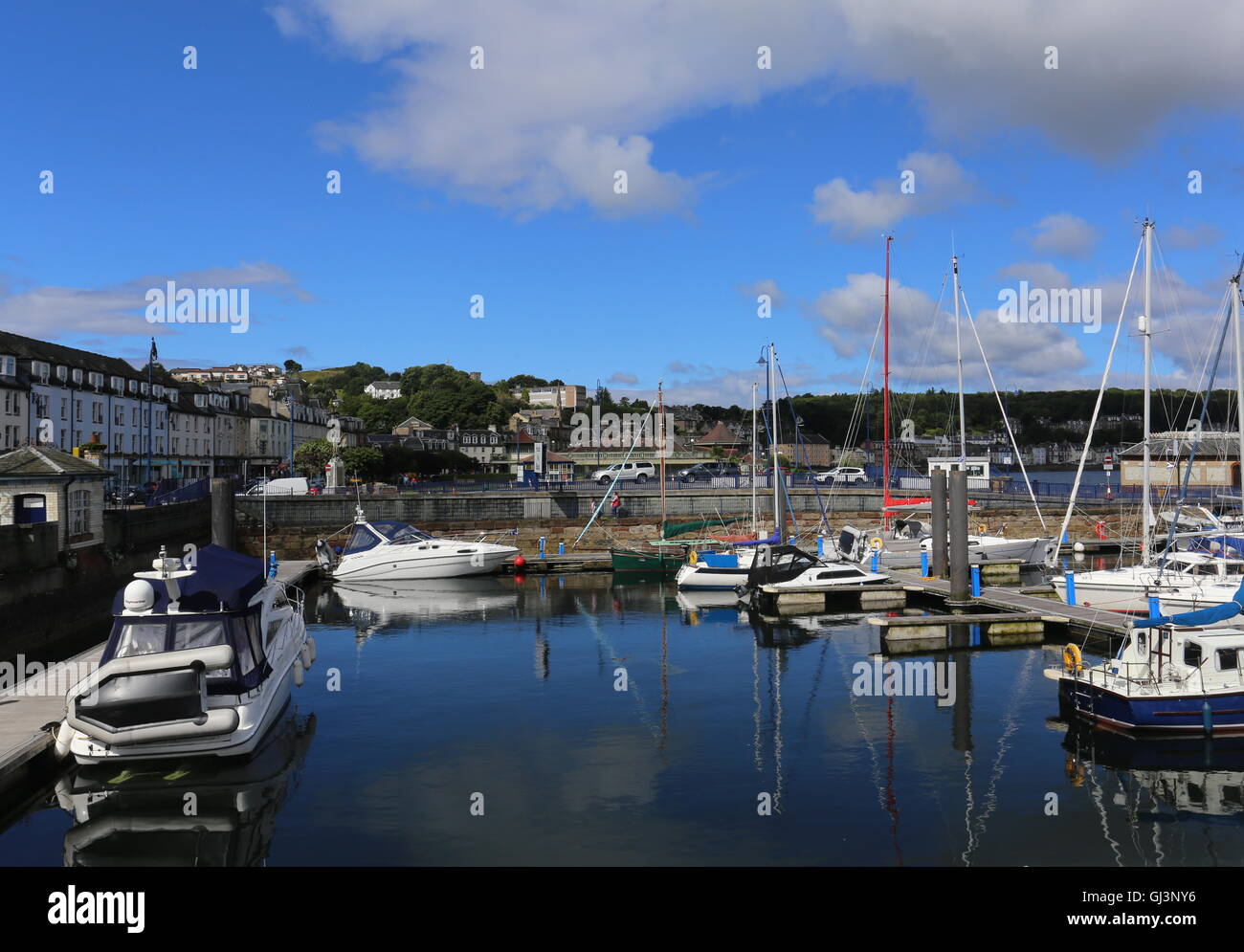 Rothesay harbour Isle of Bute Scotland August 2016 Stock Photo - Alamy