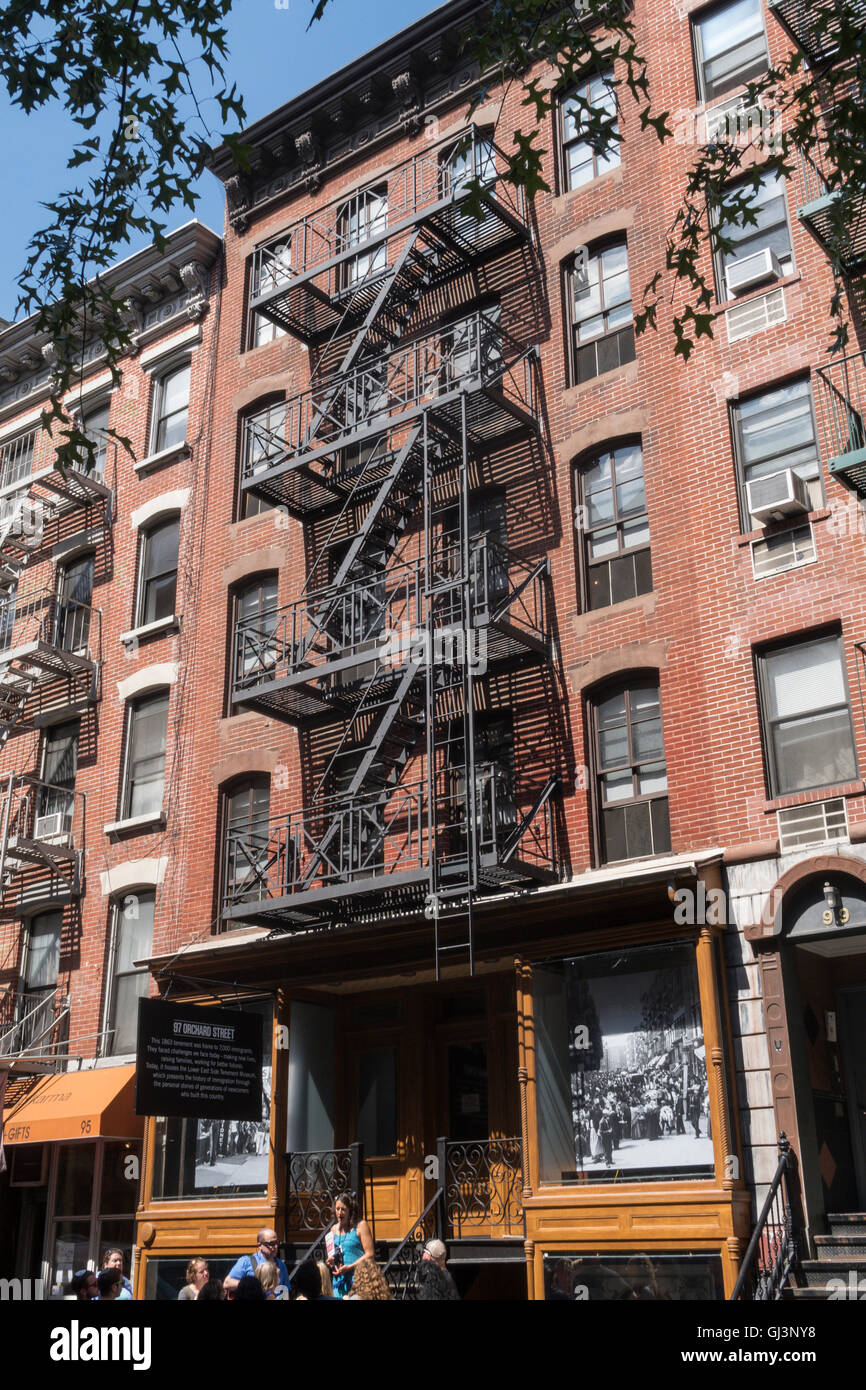 The Lower East Side Tenement Museum, 97 Orchard Street, NYC Stock Photo ...