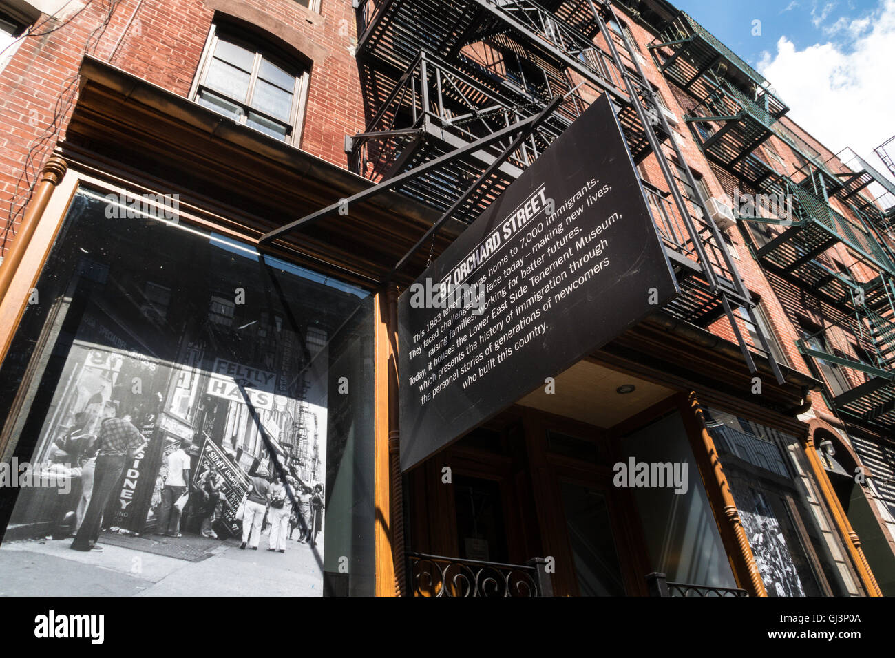The Lower East Side Tenement Museum, 97 Orchard Street, NYC Stock Photo ...