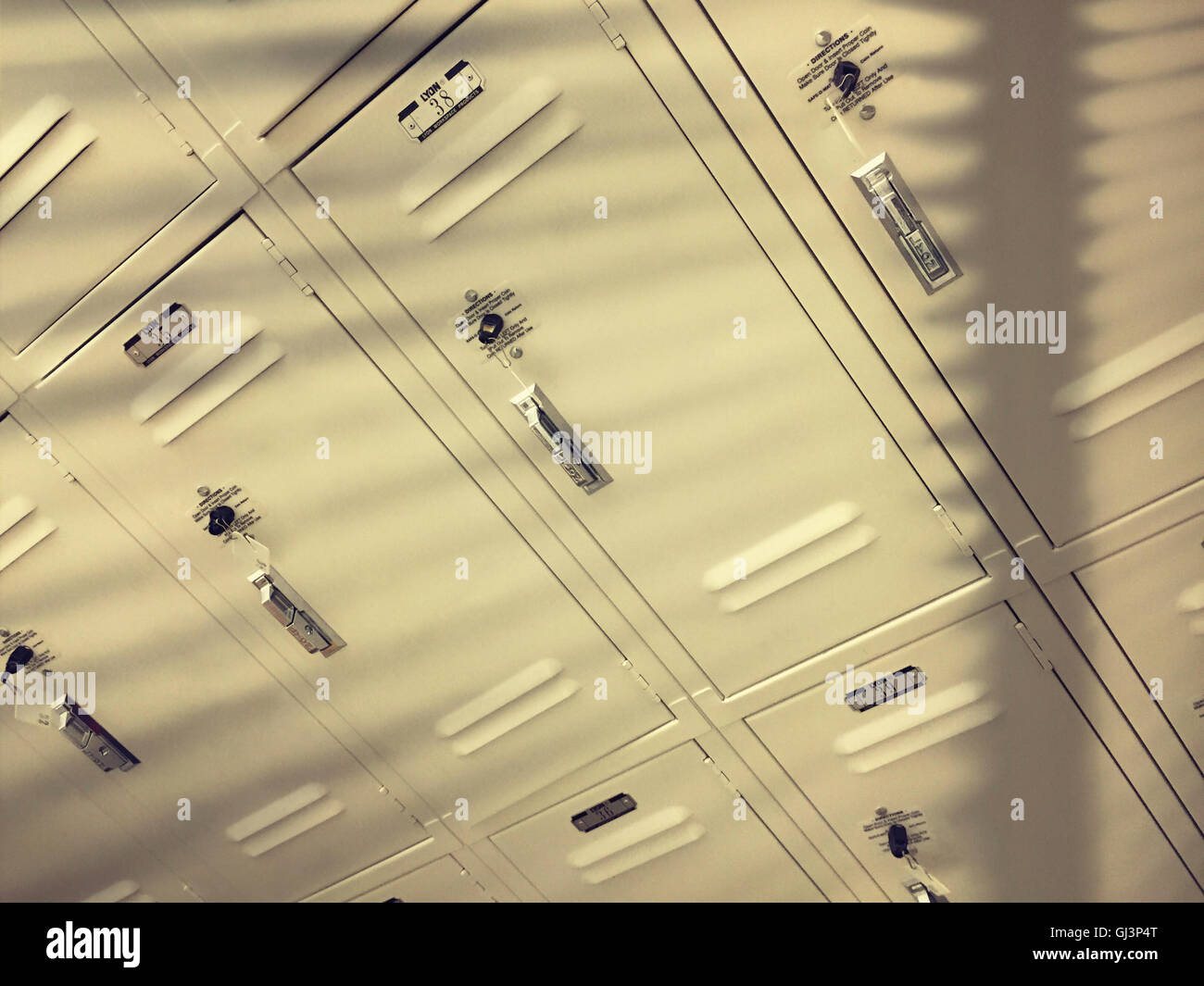 Bank of Lockers, USA Stock Photo - Alamy