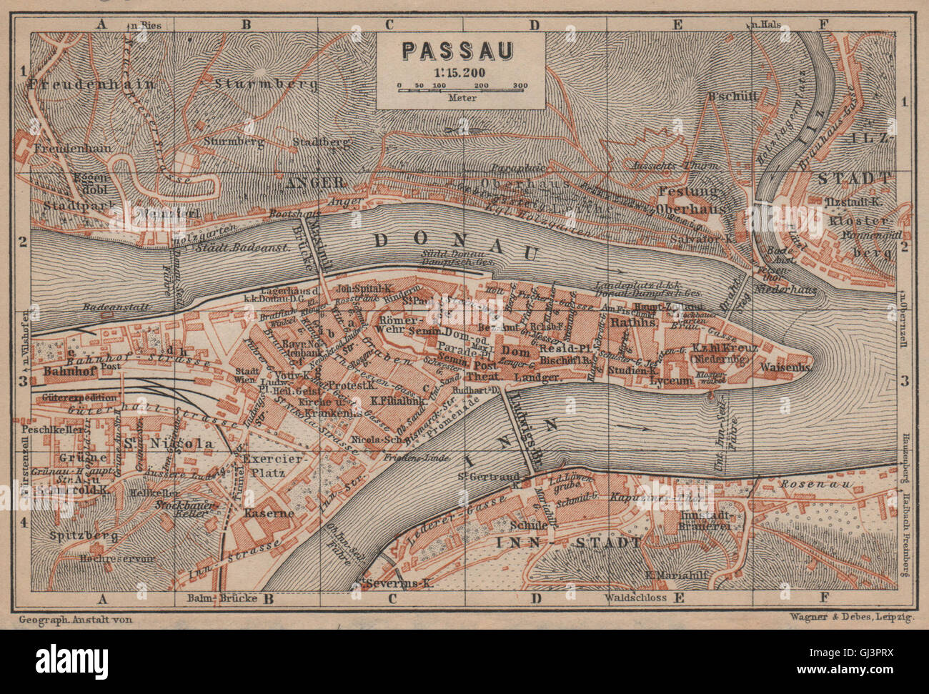 Map of passau hi-res stock photography and images - Alamy