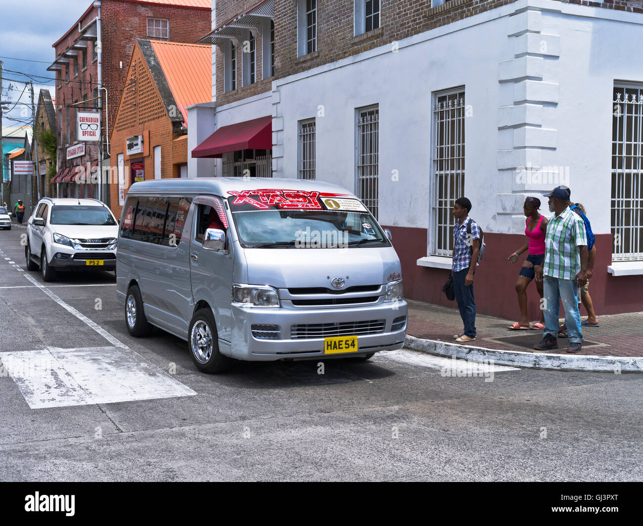 dh St George GRENADA CARIBBEAN Caribbean Minibus route one Stock Photo ...