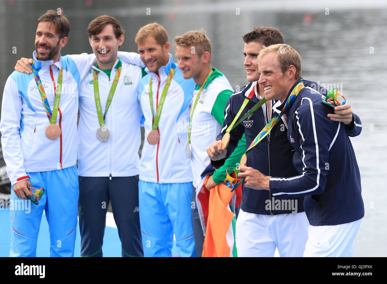 Jeremie azou celebrate winning gold hi-res stock photography and images ...