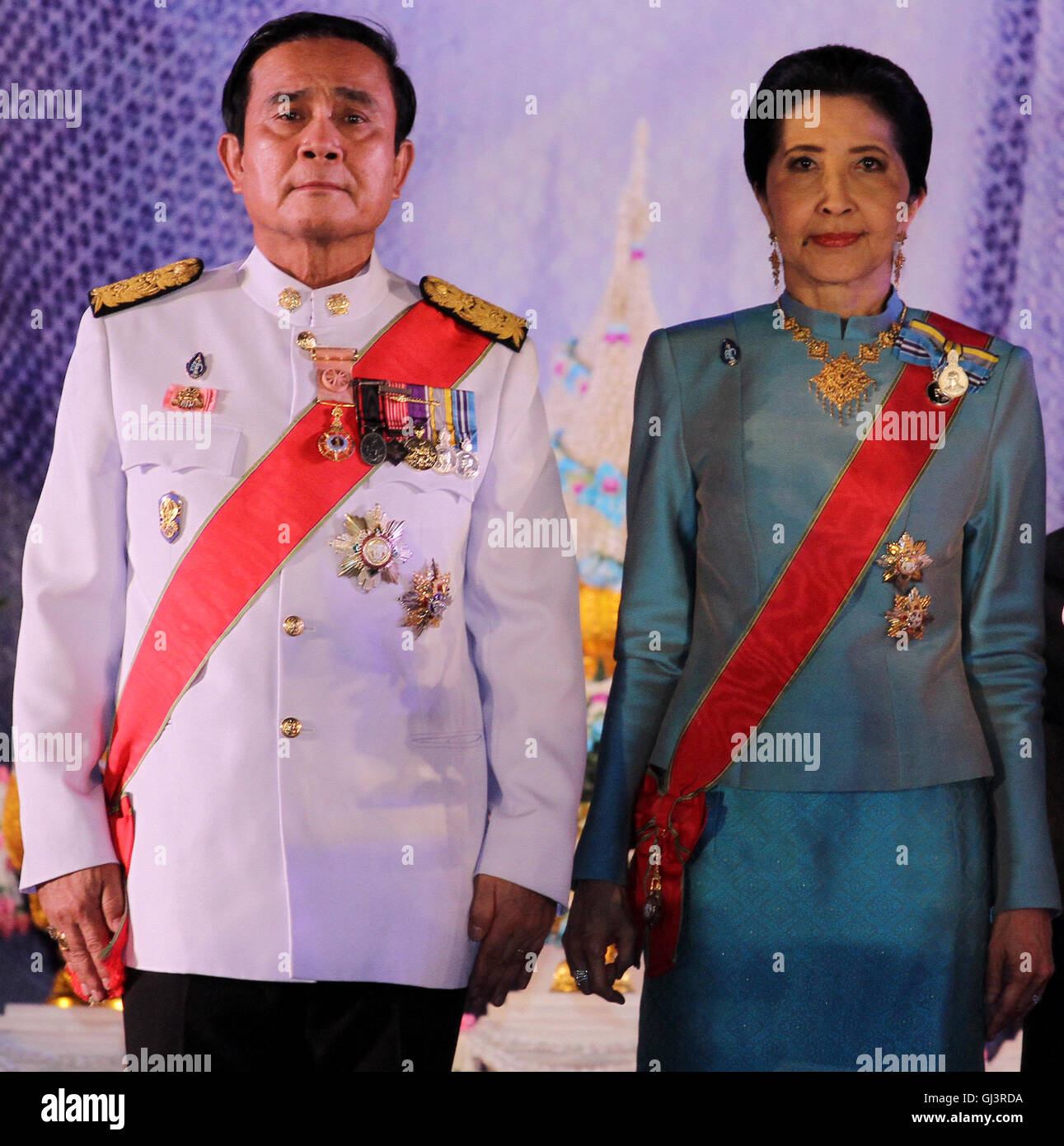 Bangkok, Thailand. 12th Aug, 2016. Prime Minister Gen. Prayut Chan-o ...