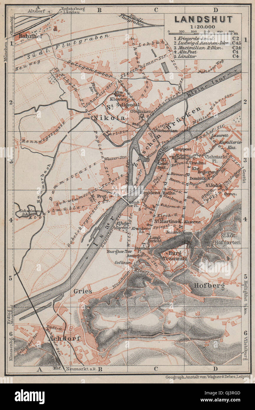 Landshut Sehenswurdigkeiten Stadtplan