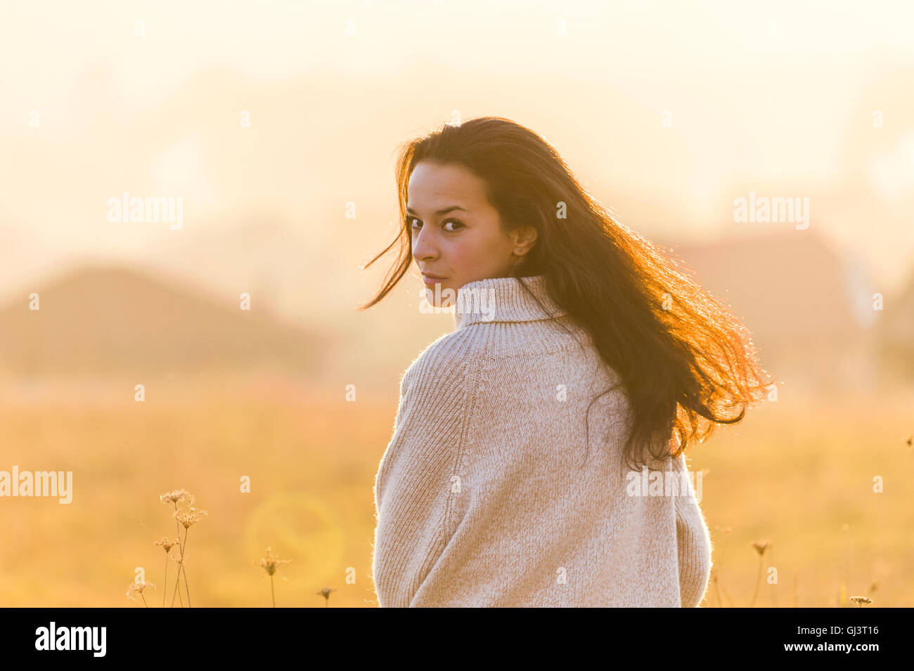 Portraits in fall Stock Photo - Alamy