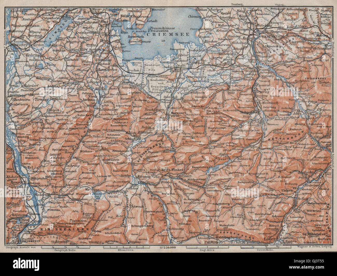 Chiemsee chiemgau environs kufstein traunstein hi-res stock photography ...