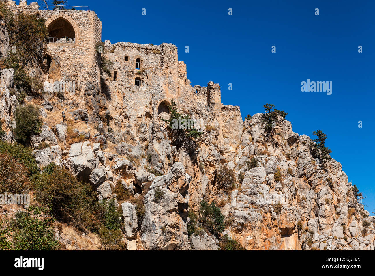 The Saint Hilarion Castle in North Cyprus Stock Photo - Alamy