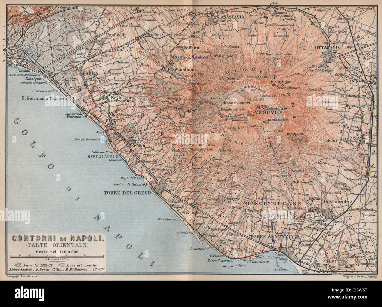 Mt vesuvius map hi-res stock photography and images - Alamy
