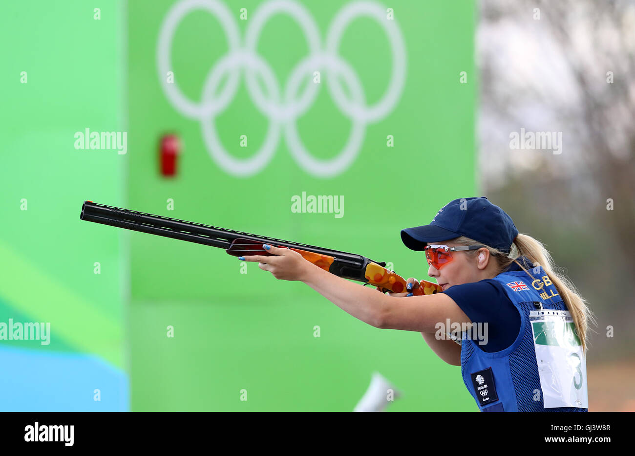 Great Britain's Amber Hill competes in the Skeet Women's Semifinals at ...
